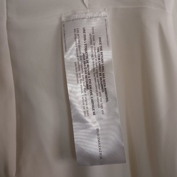 BCBGMaxAzria | Dresses | Bcbgmaxazria Tyrah Off White Ruffled Mini ...